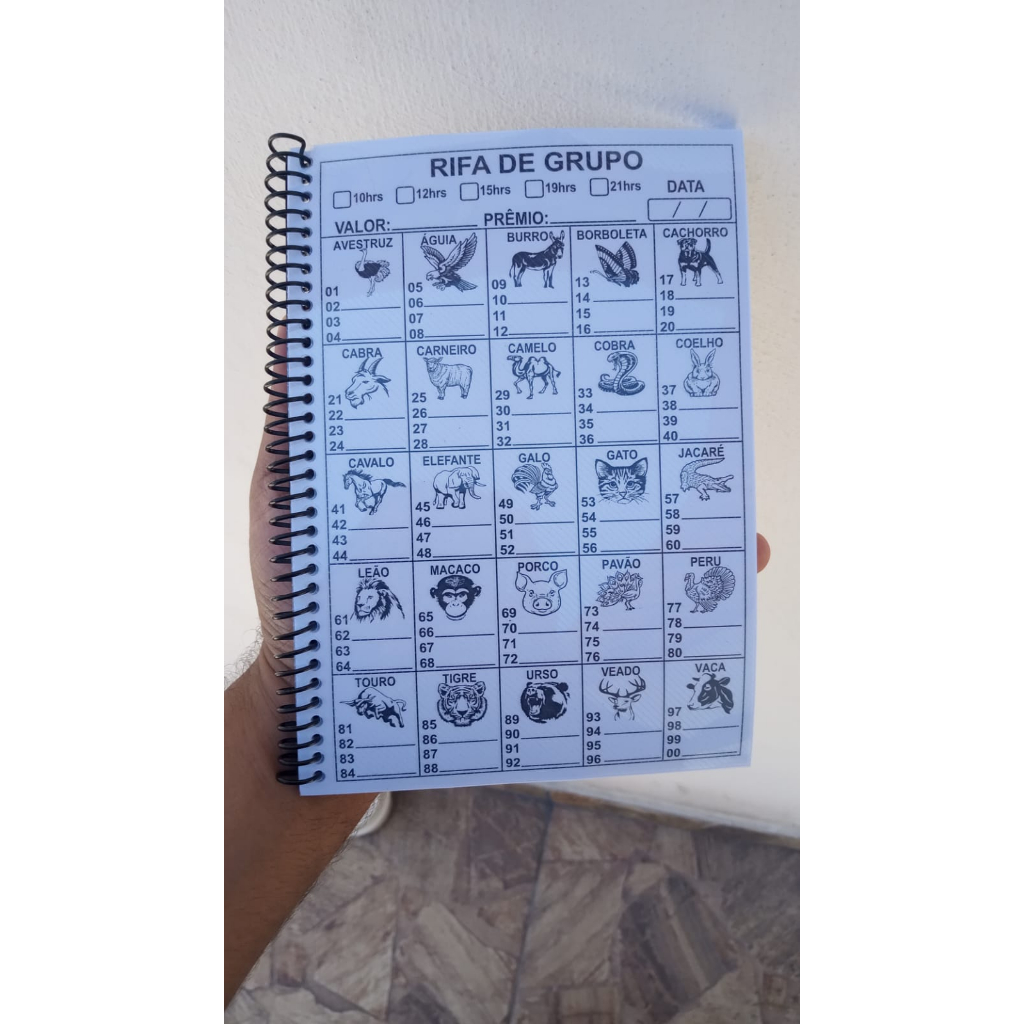 Caderno de Rifa de Grupo com 50 folhas | Shopee Brasil
