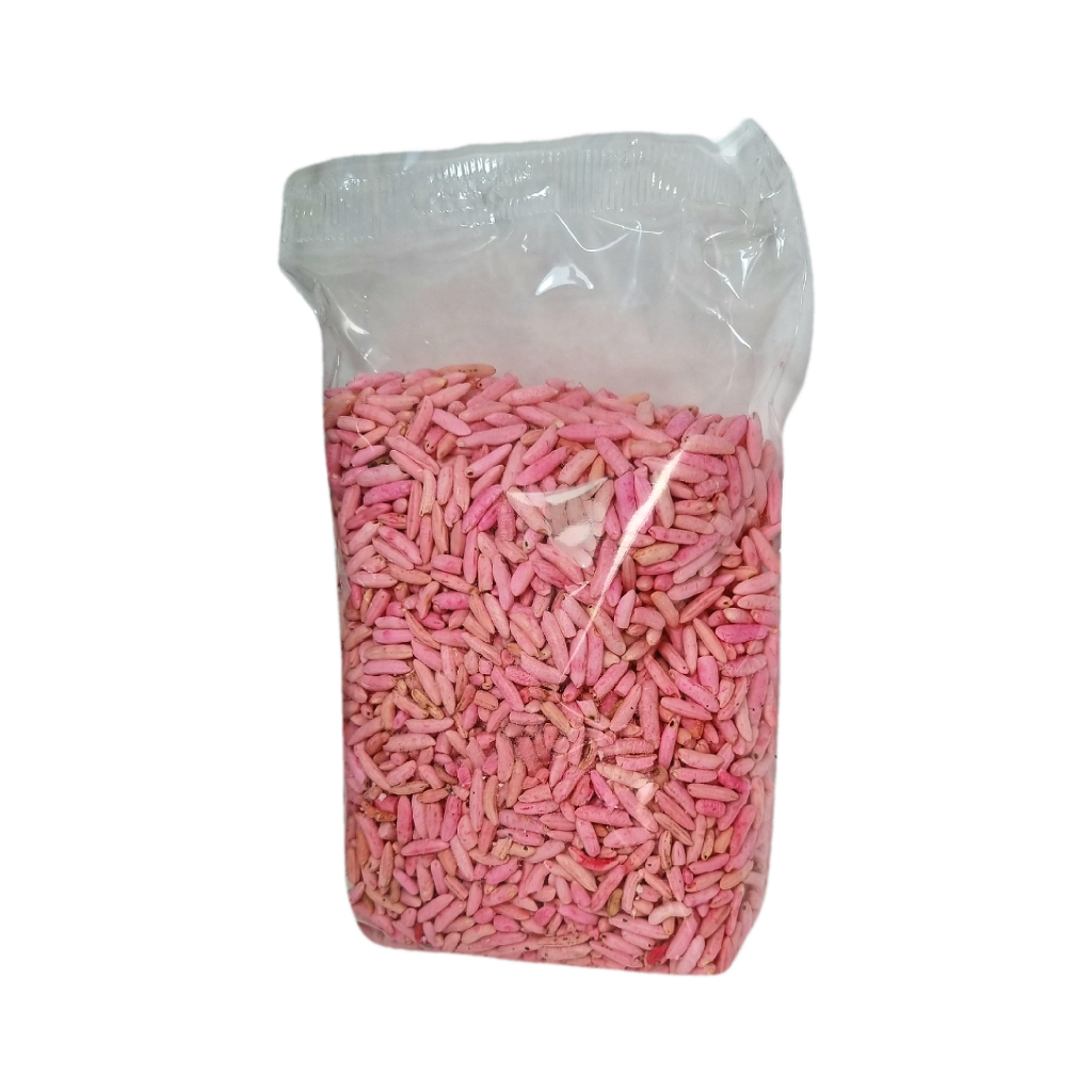 Pipoca de Arroz Doce Pop Flocos 1,5 kg Pacote Grande Arrozinho Rosa ...