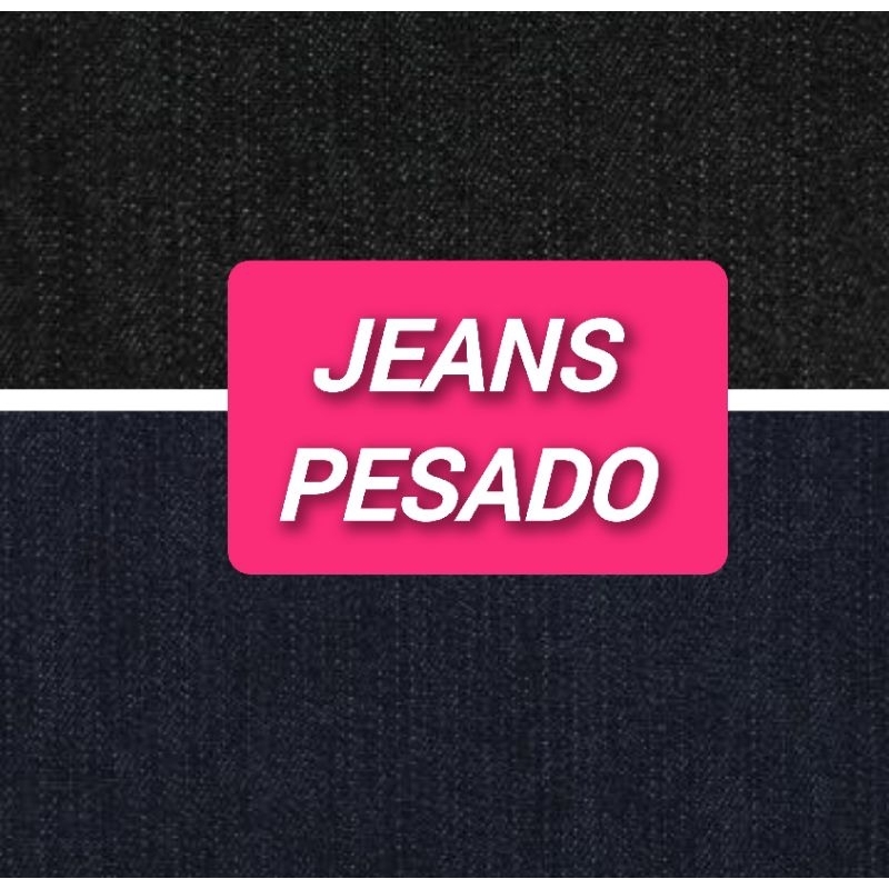 TECIDO JEANS Pesado 1 METRO(1,00m X 1,50m ) | Shopee Brasil