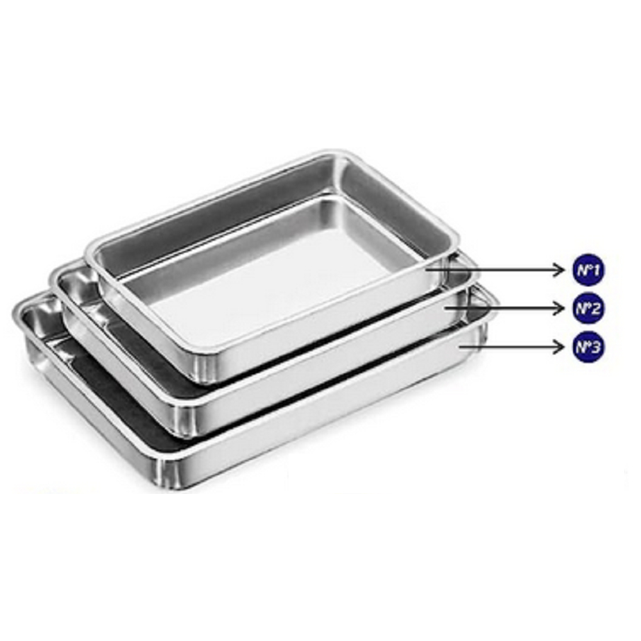 Jogo De Assadeira Forma de Bolo Retangular Com 3 Peças - Padrão ...