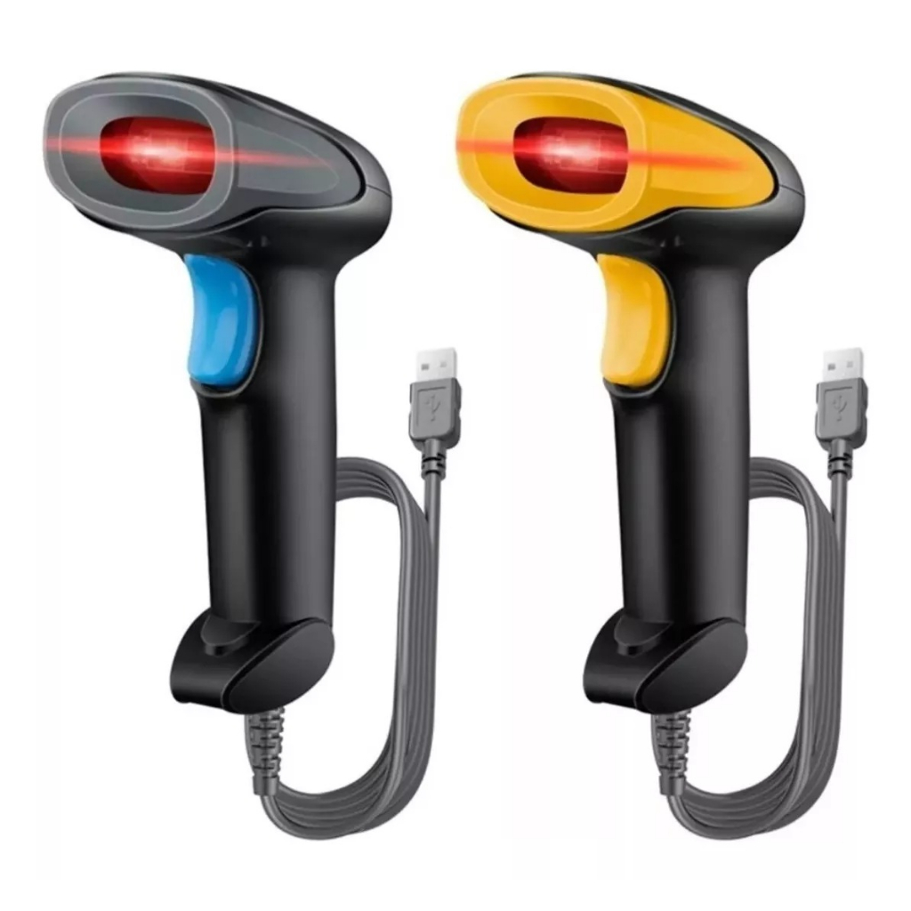 Leitor Código De Barras Com Fio Bar Code Scanner | Shopee Brasil