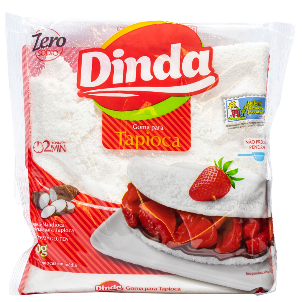 Massa Pronta Para Tapioca 400g - Dinda | Shopee Brasil