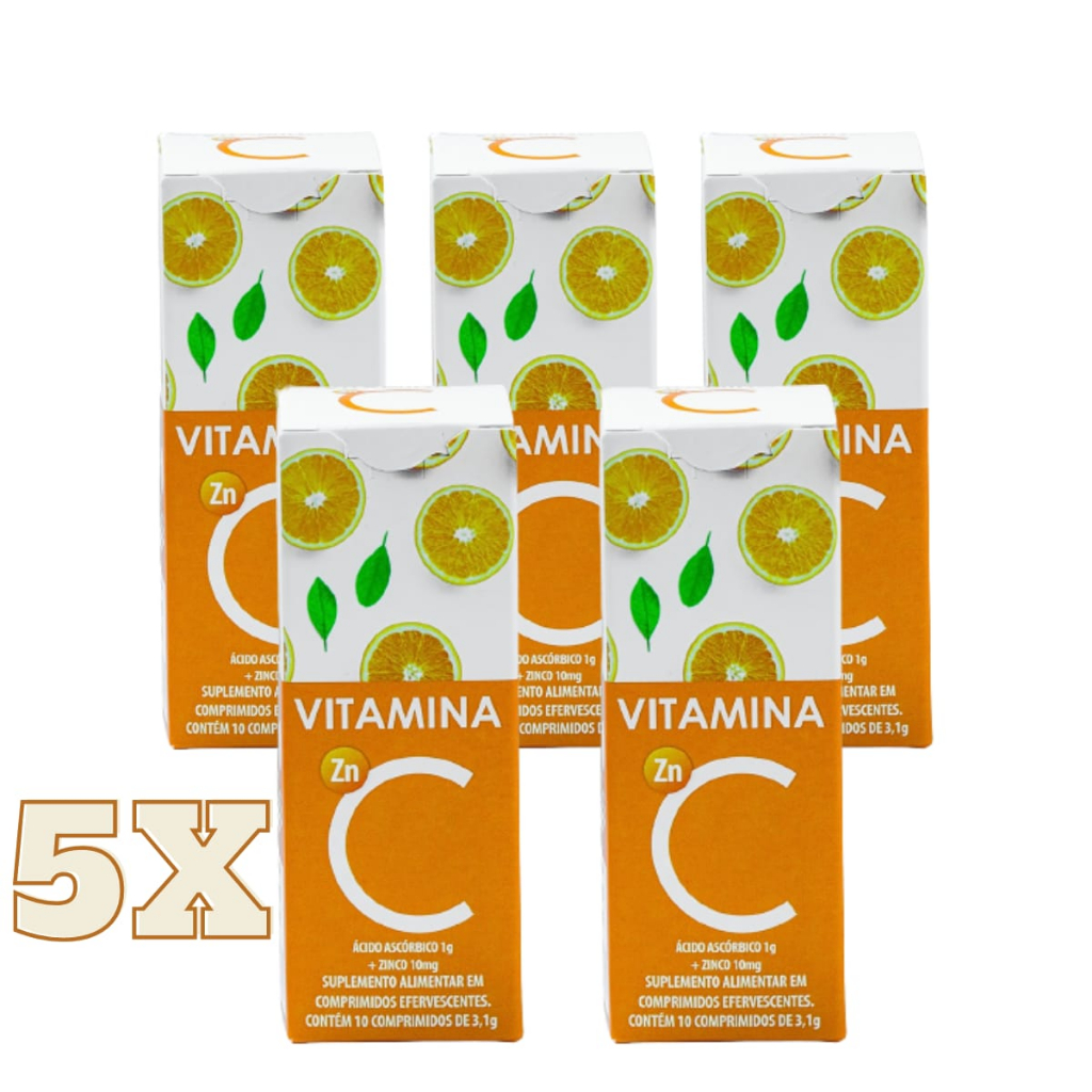 Vitamina C Efervescente Kit 5x 10 Comprimidos Efervescentes - A2F ...