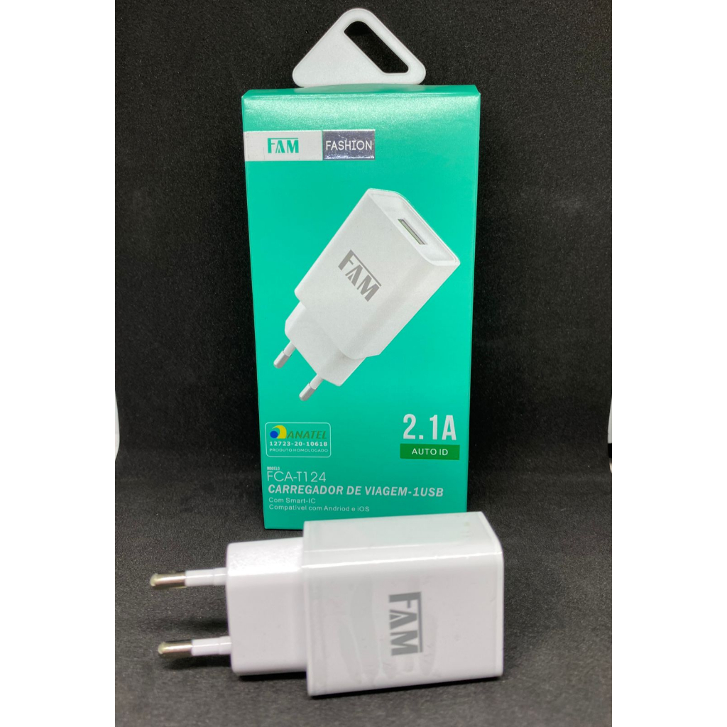 carregador fonte USB 10W potencia ANATEL Bivolt | Shopee Brasil