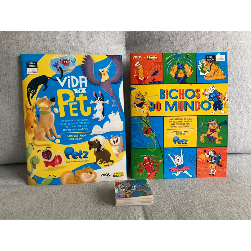 Álbuns Figurinhas Vida De Pet E Bichos Do Mundo Completos | Shopee Brasil