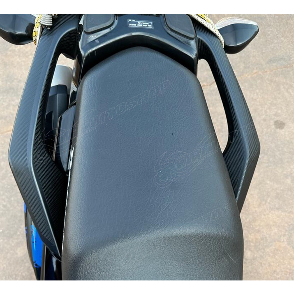 Protetor Adesivo Carbono Alça Garupa Rabeta Moto Xre 190 até ano 2024 ...