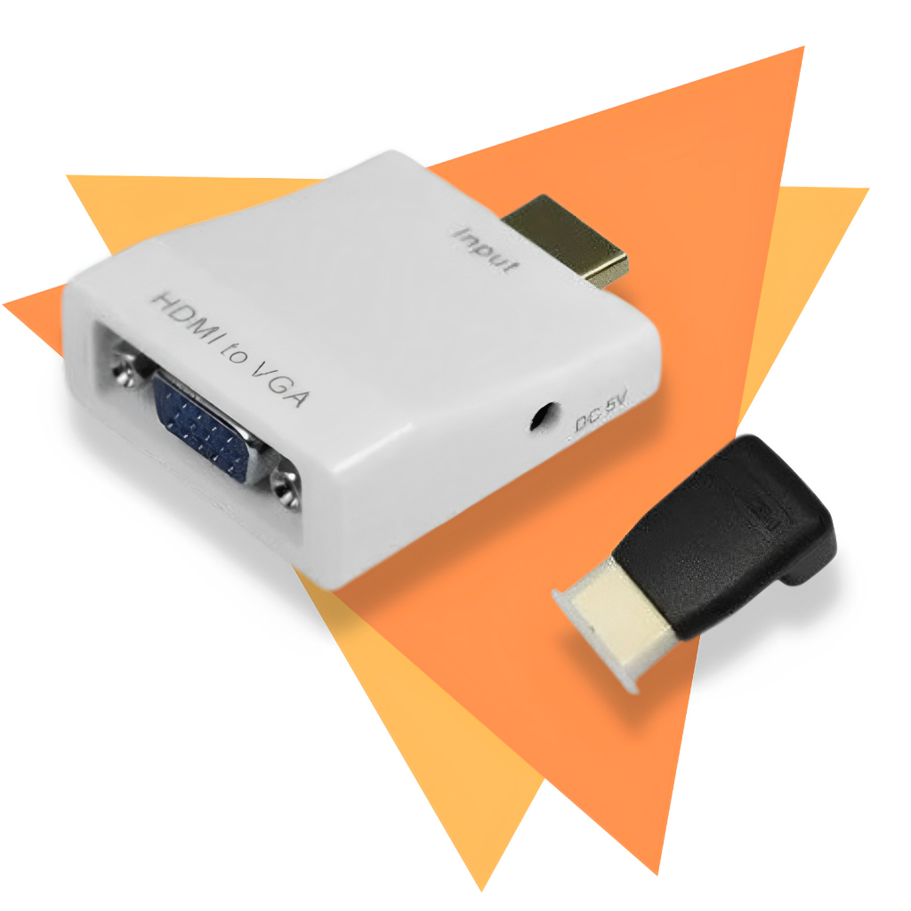 Adaptador HDMI para VGA com entrada P2 Hub Adaptador HDMI para VGA ...
