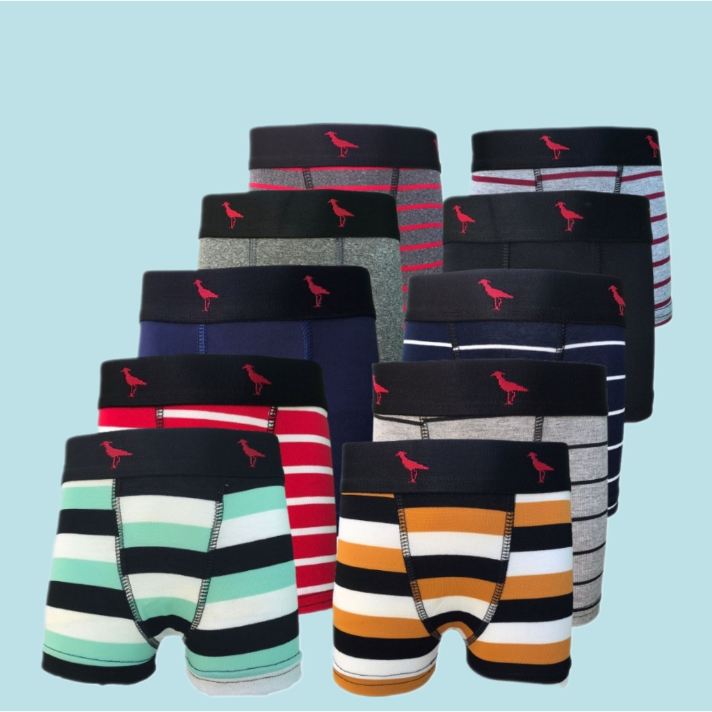 kit 10 Cueca Box Infantil Cueca infantil Menino Tecido macio e ...