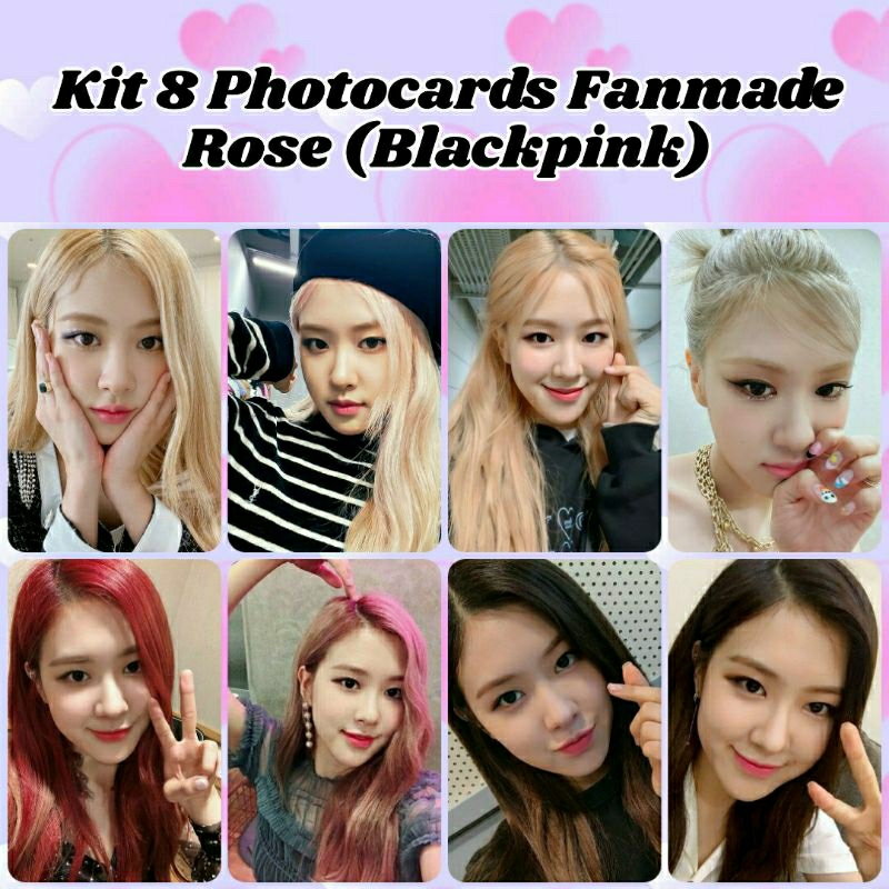 Kit 8 Photocards Rose Blackpink - Fanmade | Shopee Brasil