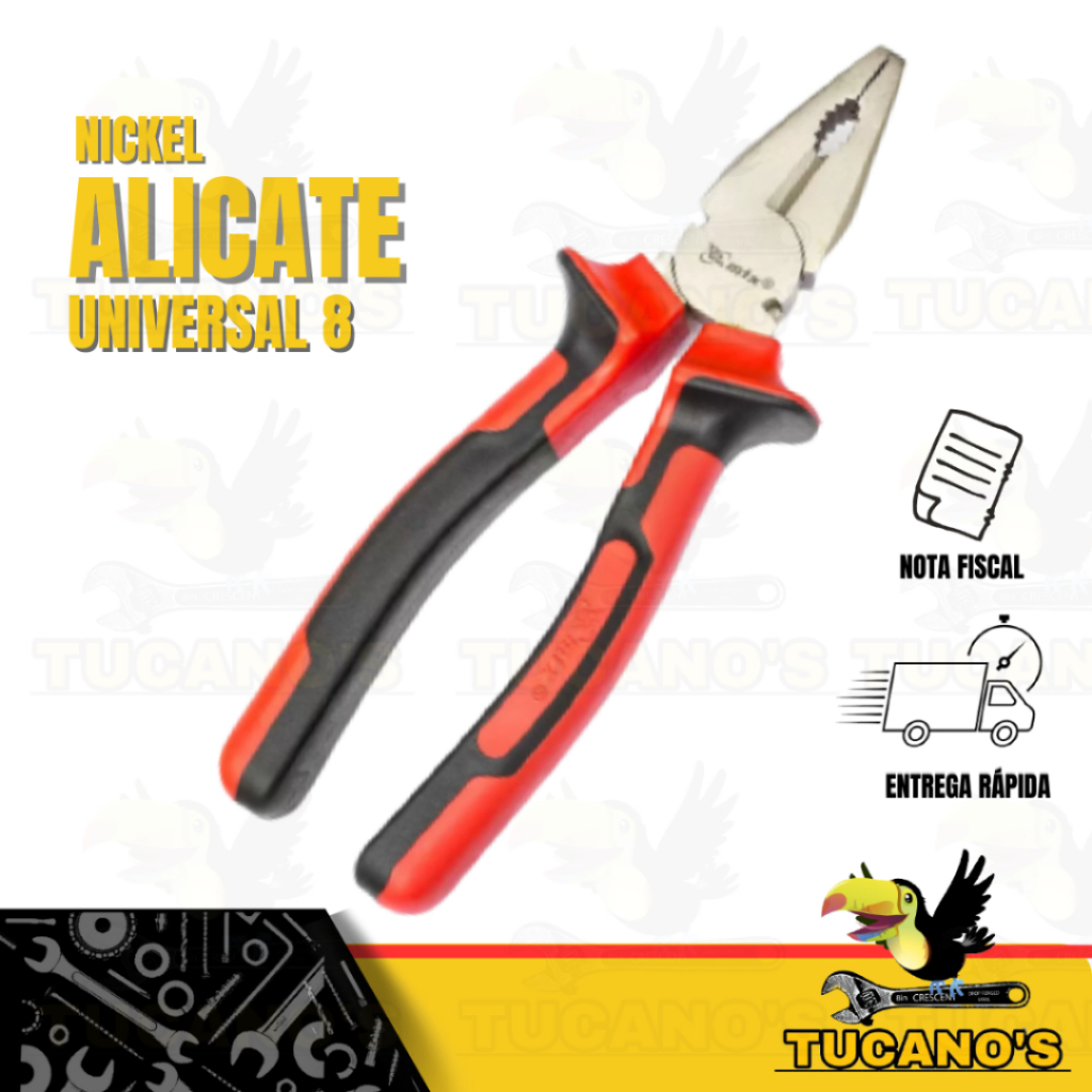 Alicate Universal 8 Nickel 200mm 169069 Mtx | Shopee Brasil
