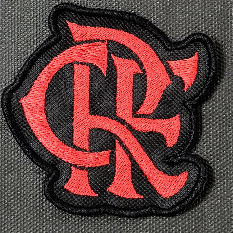 Patch escudo do flamengo bordado letras termocolante ou velcro | Shopee ...