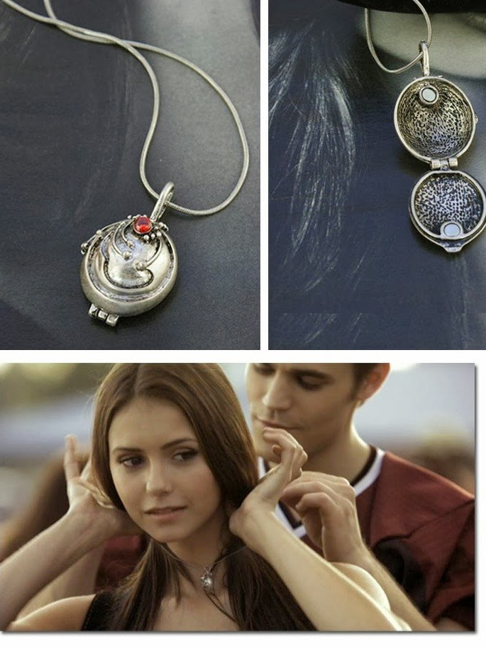Colar Cordão Pingente Vampire Diaries Elena Gilbert Porta Verbena Diários De Um Vampiro | Shopee ...