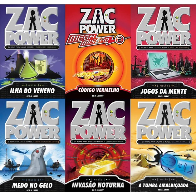 Coleção Zac Power / H. I. Larry | Shopee Brasil