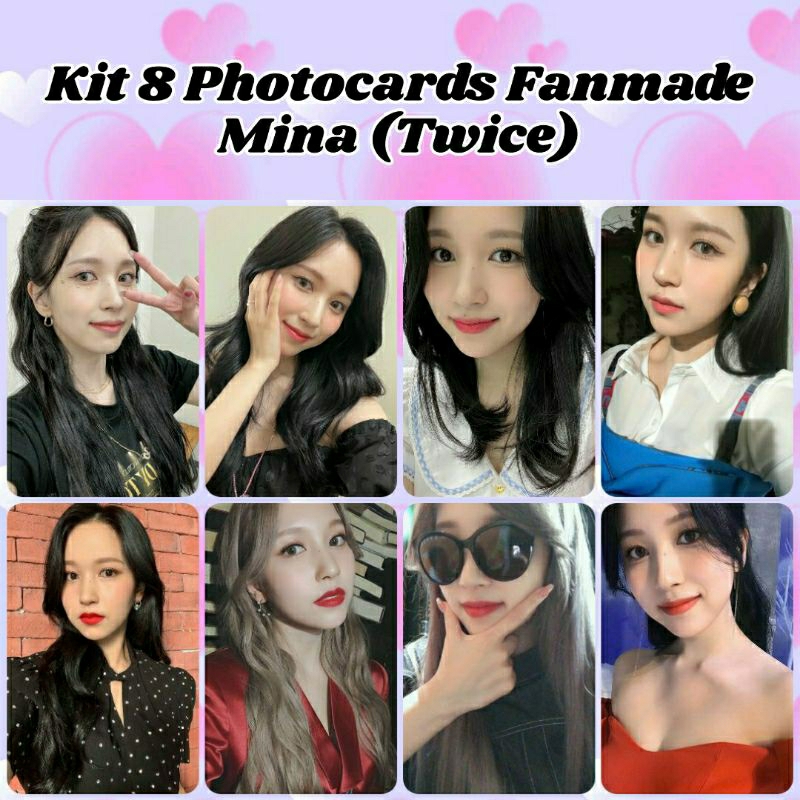 Kit 8 Photocards Mina Twice - Fanmade - Escolha o seu Kit | Shopee Brasil