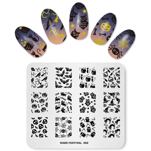 placa para carimbo de unha Inox Kads - Escolha o Modelo | Shopee Brasil