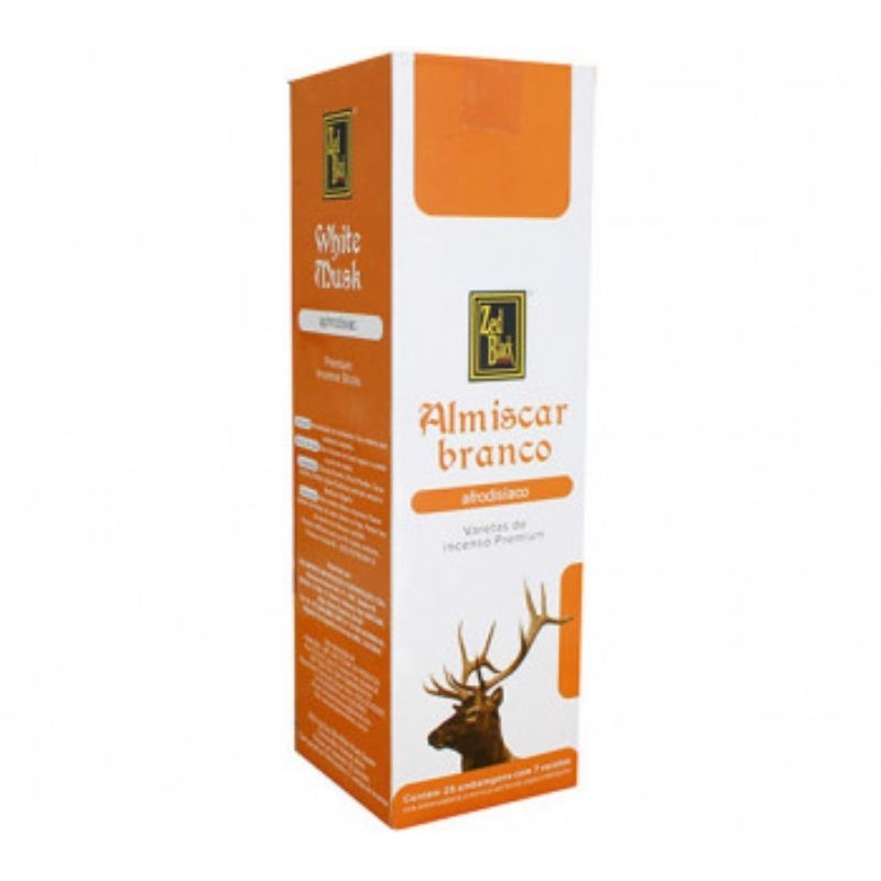 INCENSO DA ALMISCAR BRANCO - ZED BLACK PREMIUM (Caixinha com 7 varetas ...