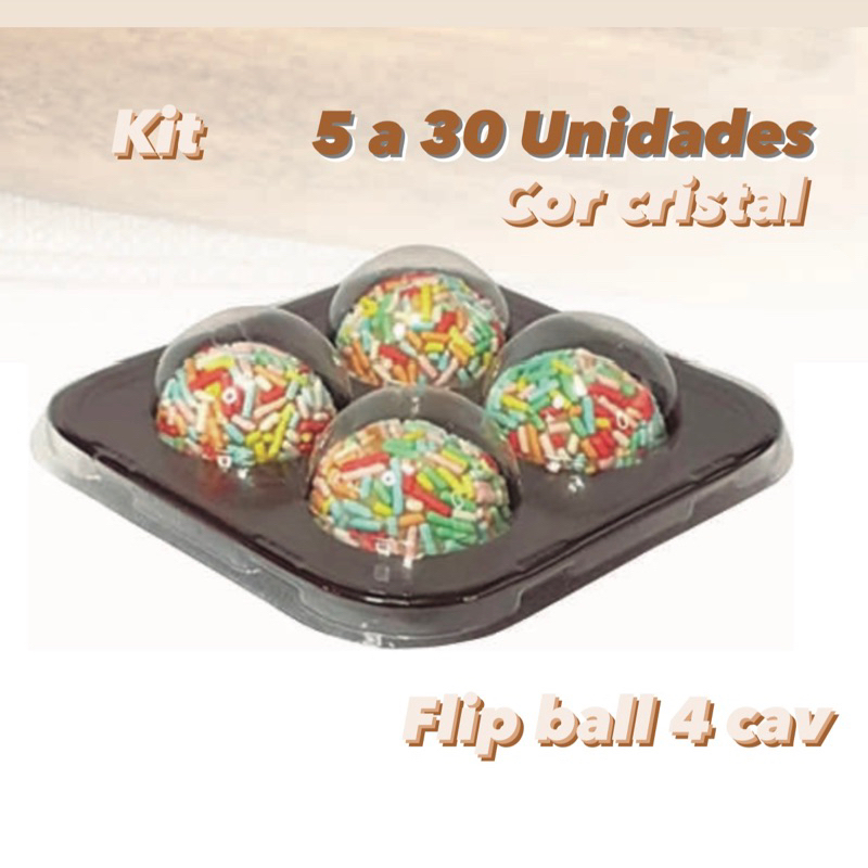 KIT Flip Ball 4 Cavidades Flip Festas Cristal | Shopee Brasil