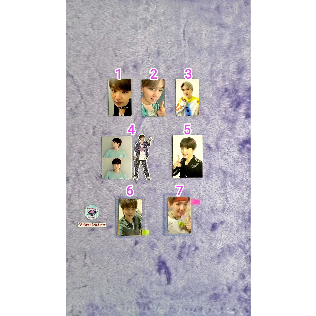 Cards Yoongi BTS photocards | Shopee Brasil