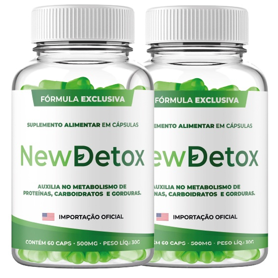 Kit 2x New Detox - Queima Gordura De Forma Natural - ORIGINAL | Shopee Brasil