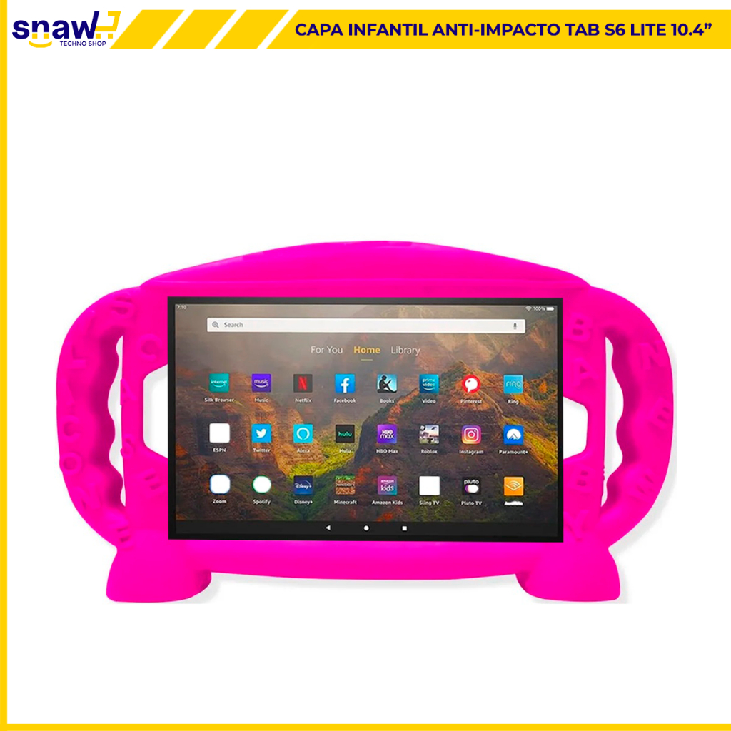 Capa Infantil para Tablet Galaxy Tab S6 Lite 10.4 P610 P615 Capinha ...