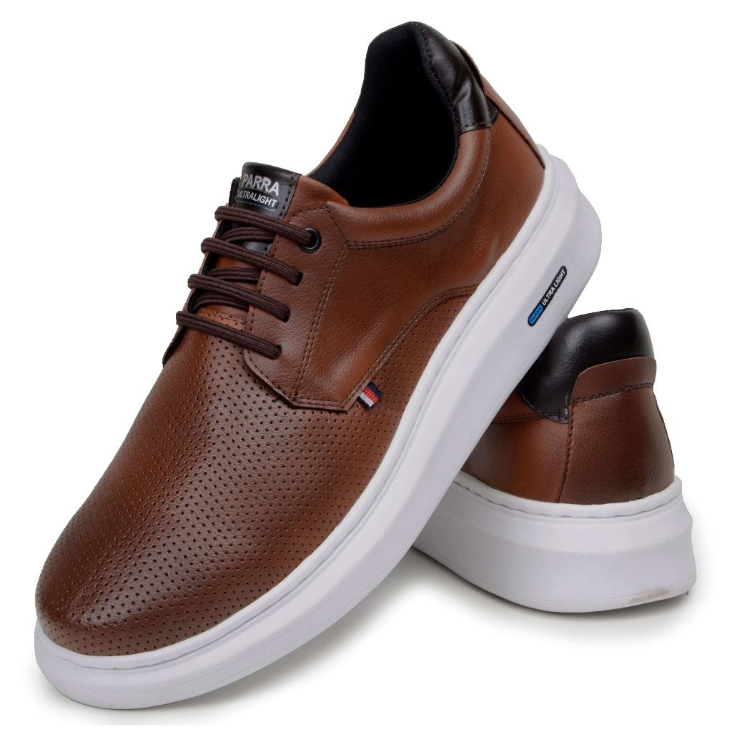 Sapatenis Derby Masculino Moderno Detalhado Social Em Couro Eco Sapato ...