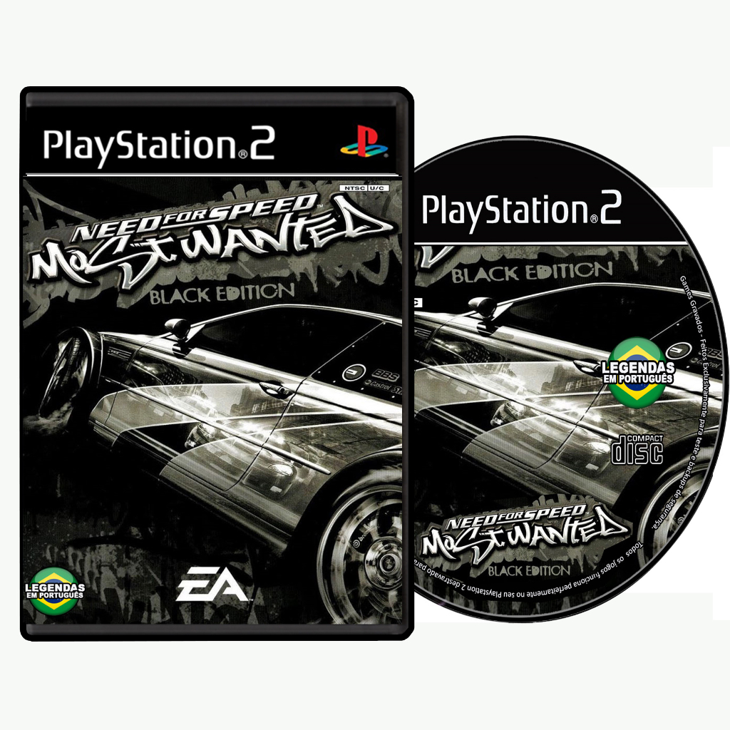Need for speed Most Wanted Black - NFS Português Repro / Retro Ps2 ...