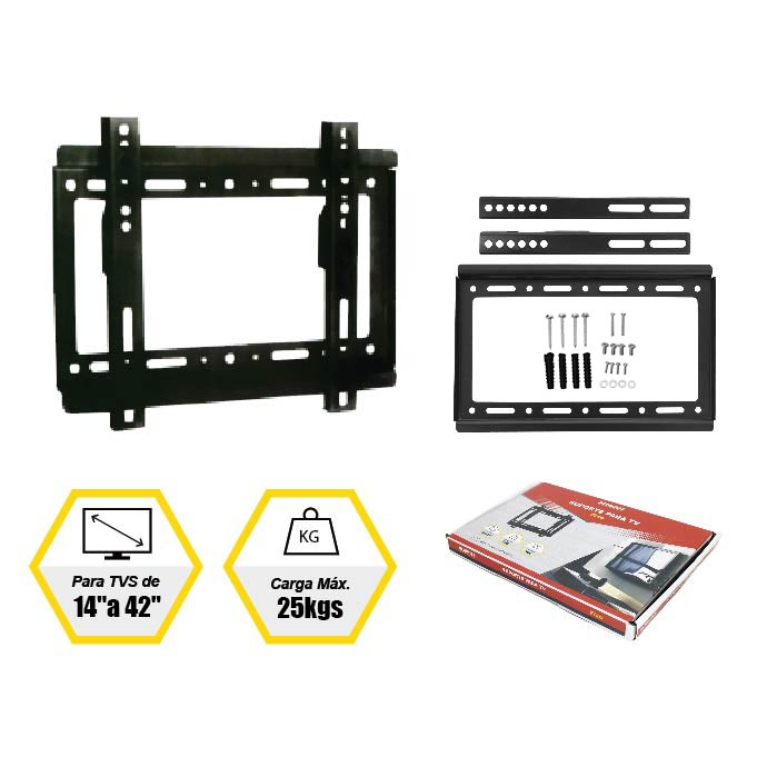 Suporte Fixo Para Tv 14" a 42" Polegada Alfacell | Shopee Brasil