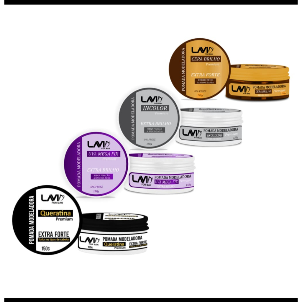 Pomada Modeladora Capilar lavid cosmeticos. | Shopee Brasil