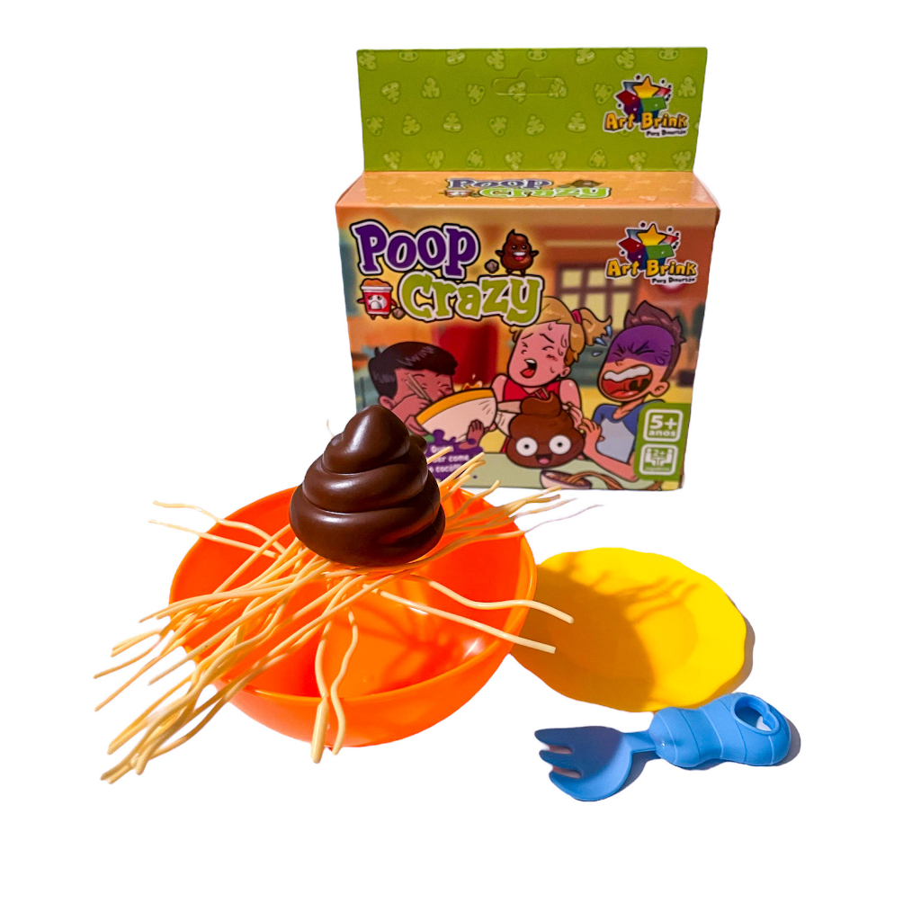 Jogo De Mesa Poop Crazy Cocô Maluco no Macarrão Armadilha Brinquedo ...