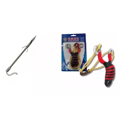 Kit Pesca E Caça Estilingue/baladeira Bruto Flechinha/dardo | Shopee Brasil