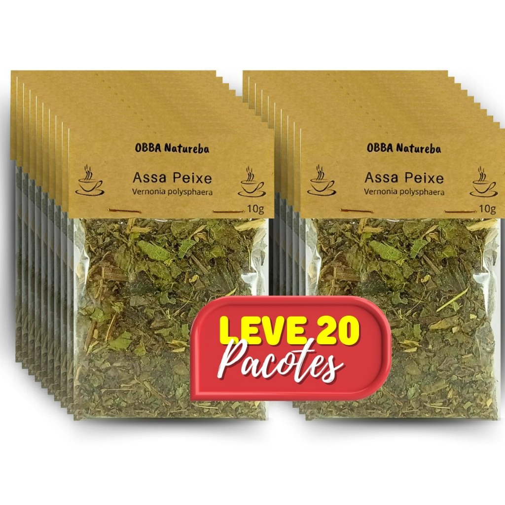 20 Pacotes Chás de Assa Peixe 100% Natural - Autêntico Cambará Guassú ...