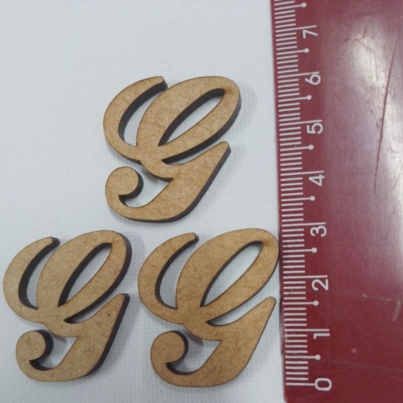 Letra G fonte ford 10 unidades em mdf | Shopee Brasil