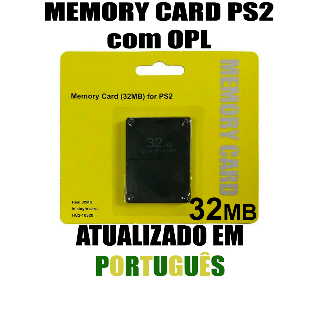 Memory card com OPL + FMCB + Ulauncher para Ps2 FAT - Faz a Boa!