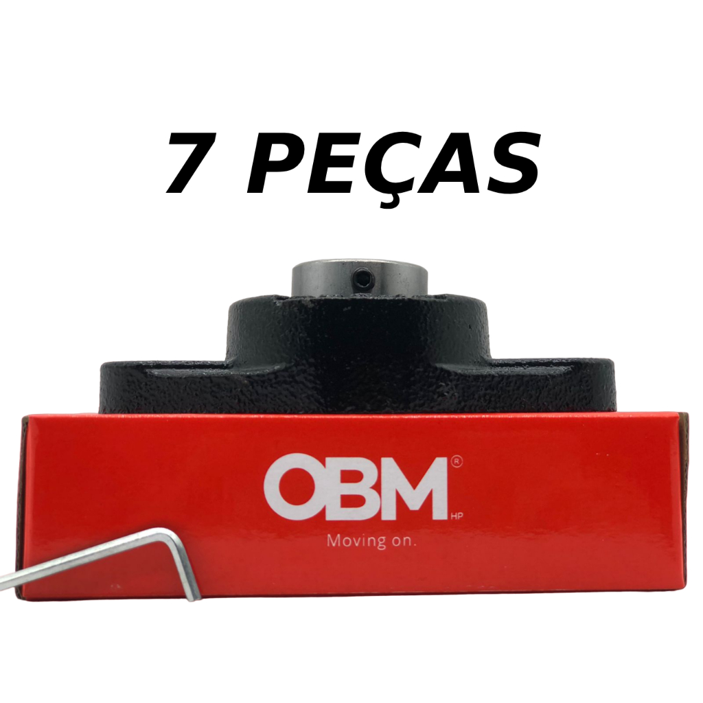 Kit 7un - Mancal Ucfl 205 C/ Rolamento Para Eixo 25mm | Shopee Brasil