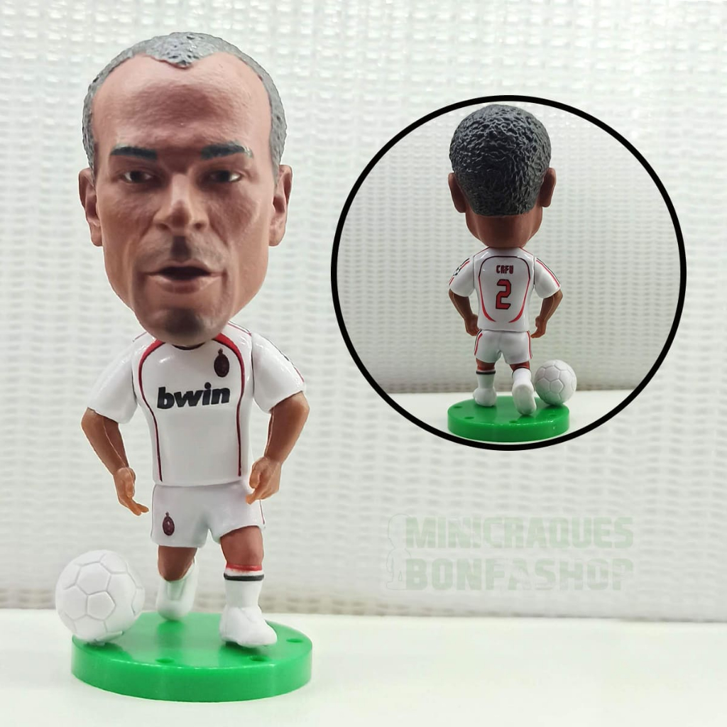 Mini Craque Cafu Milan 2007 (Uniforme Branco) - Miniatura Futebol ...