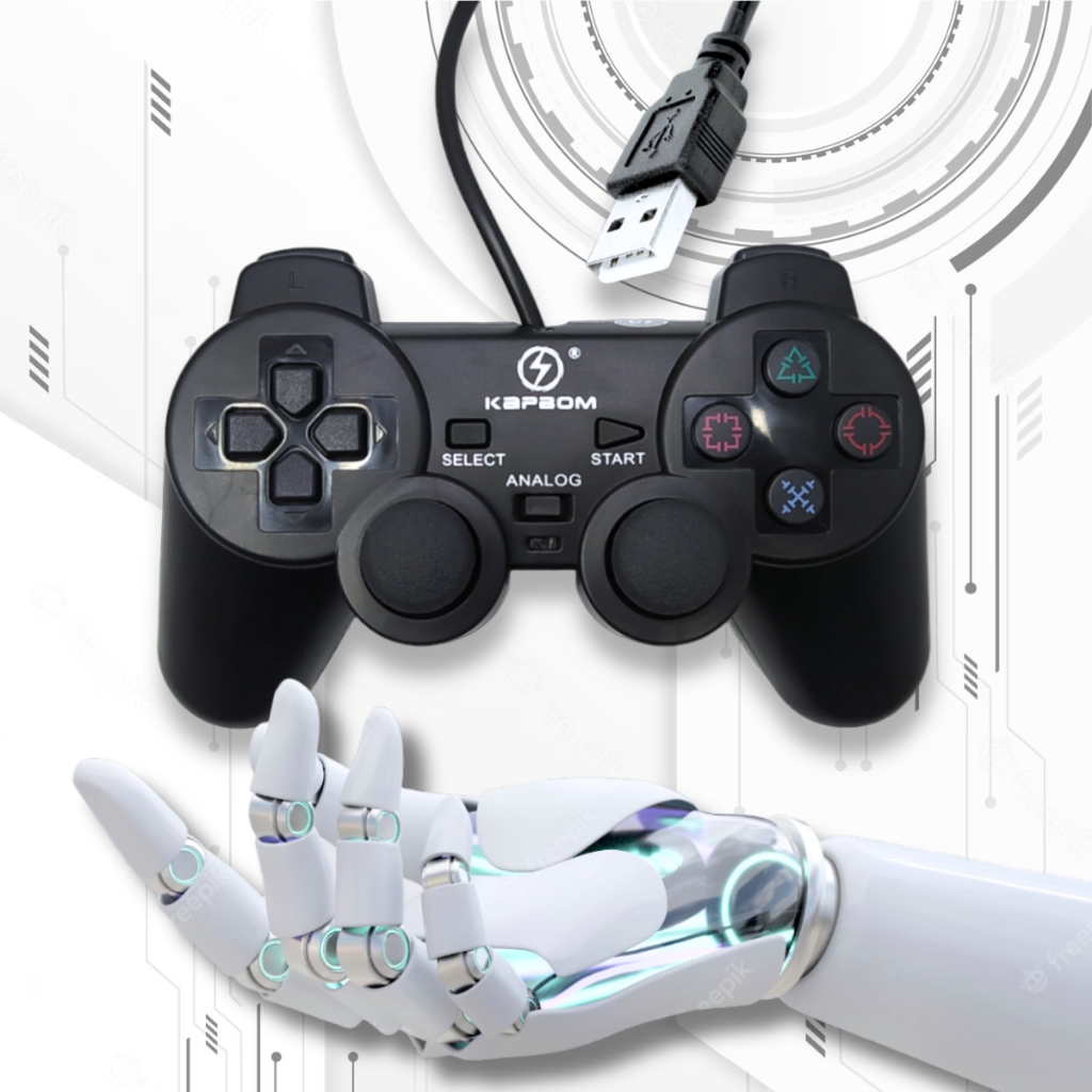 Controle Pc Computador USB Joystick Gamer Jogos Console Modelo P2 ...