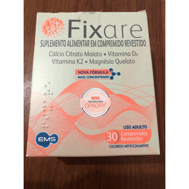Suplemento Vitamínico Fixare Cálcio 30 Comprimidos | Shopee Brasil