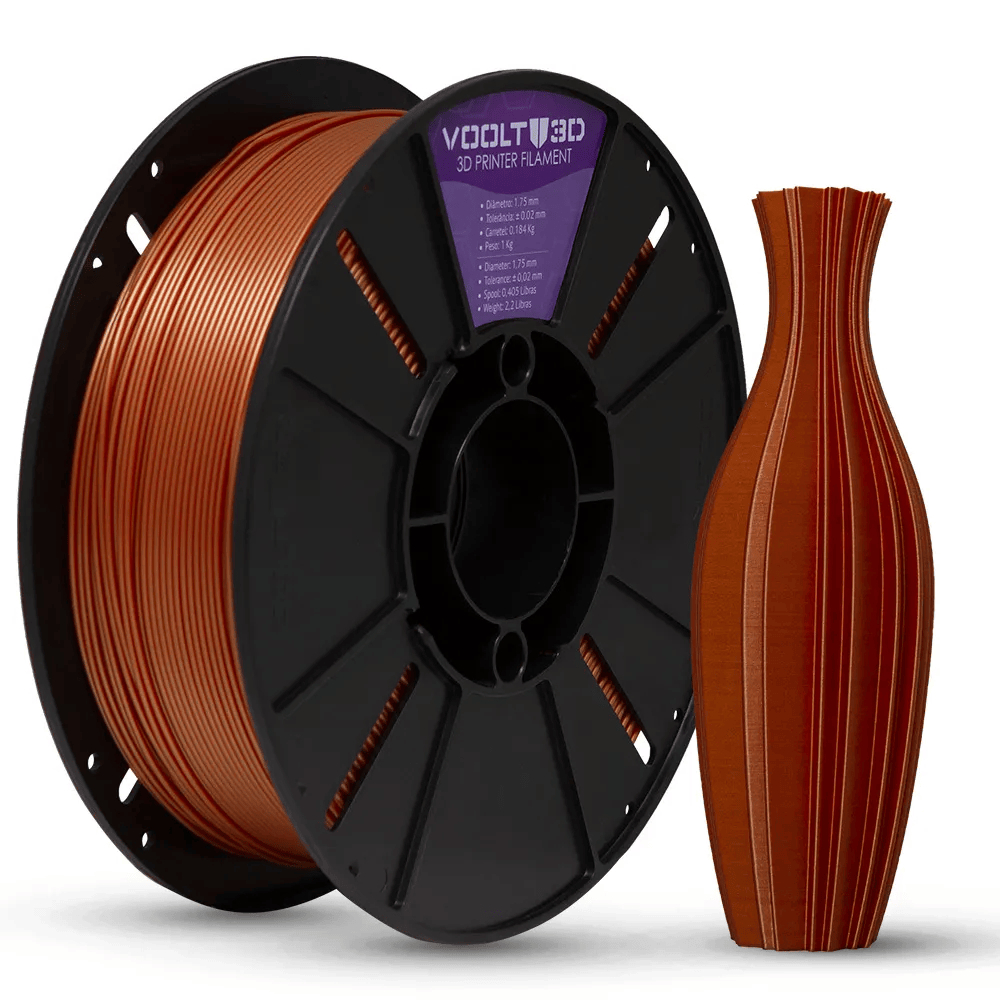 Filamento PLA Metalizado Voolt3D Premium 1Kg - Diversas Cores - 1,75mm ...