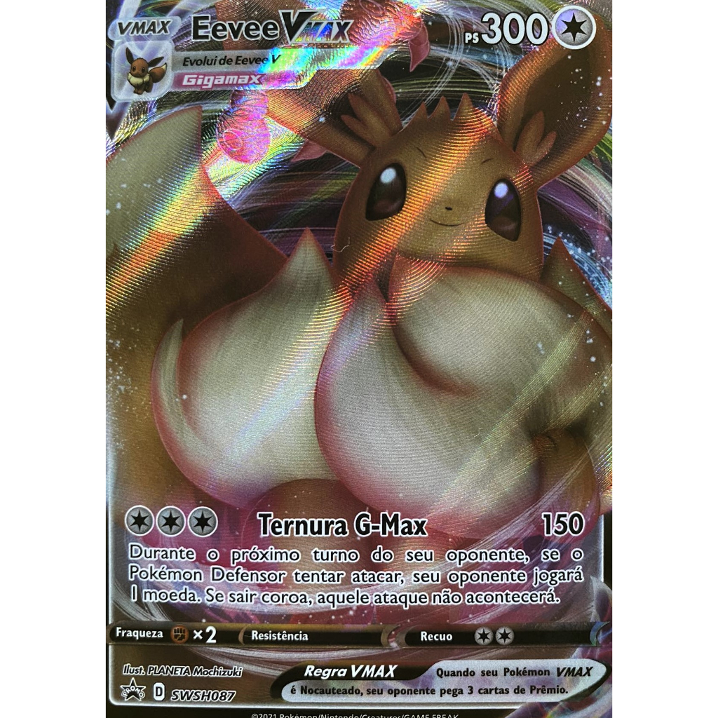 Carta Eevee Vmax Espada Escudo Promos Pokemon TCG | Shopee Brasil