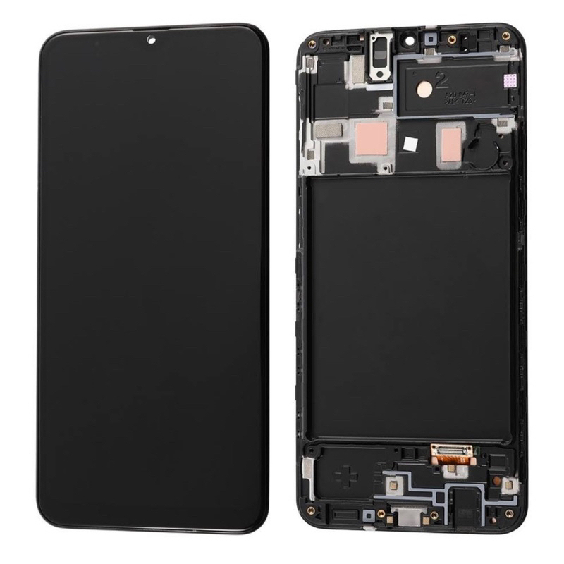 Tela Touch Display LCD Frontal Samsung A20 A205 Com Aro | Shopee Brasil