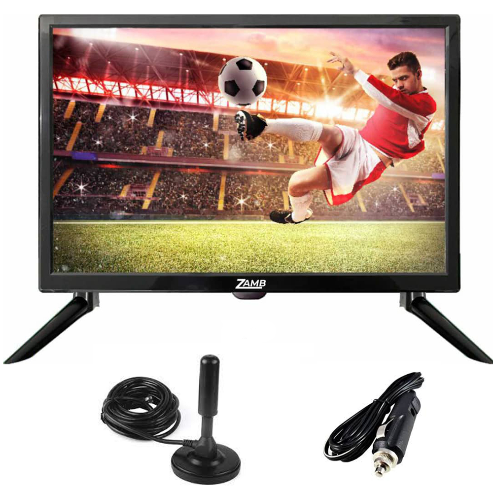 TV 19 POLEGADAS PARA CAMINHÃO, CARRO, ÔNIBUS, VAN, LANCHA 12VOLTS, ZAMB TV HD LED | Shopee Brasil