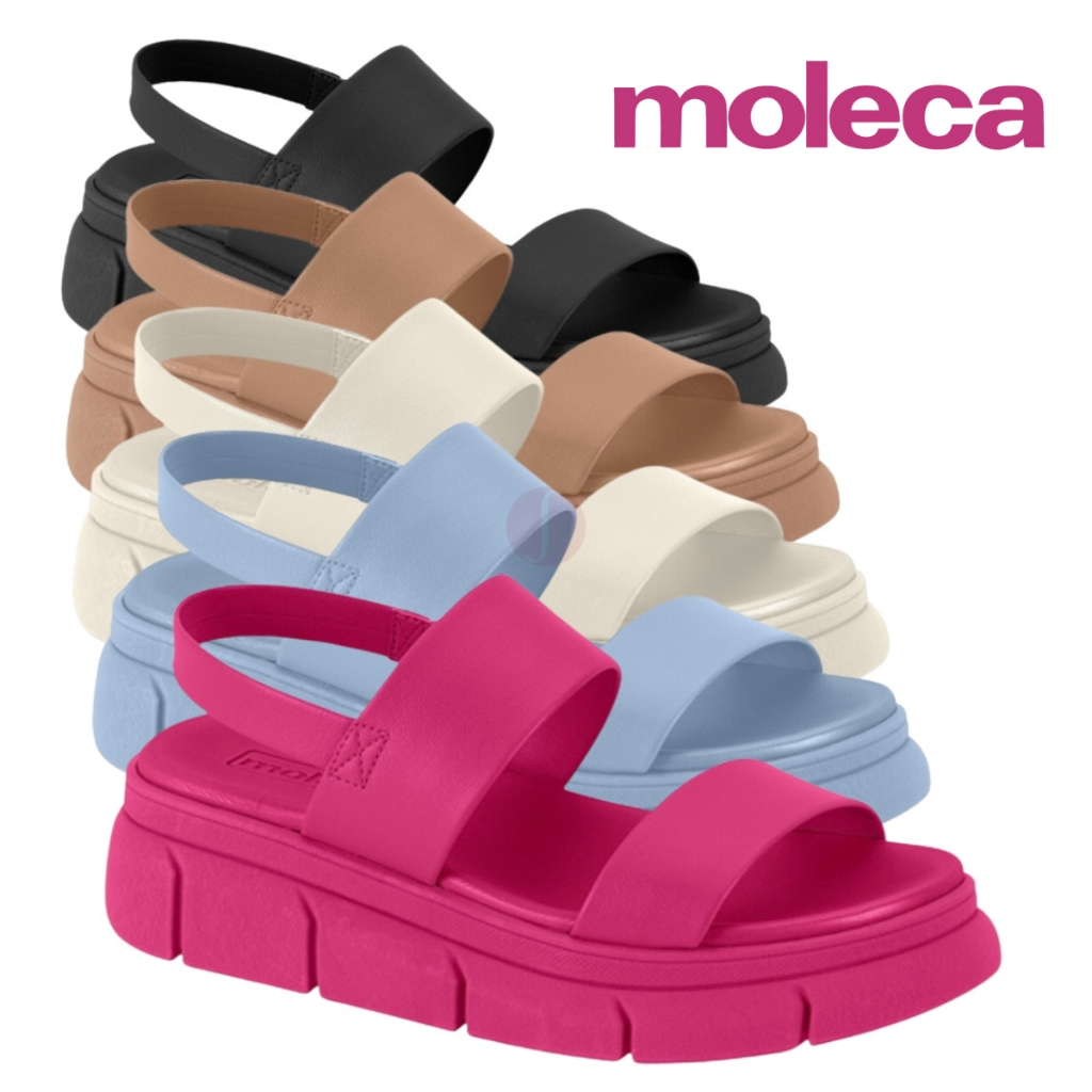 Sandalia Moleca Original Sandalia Feminina Papete Flatform Lancamento ...