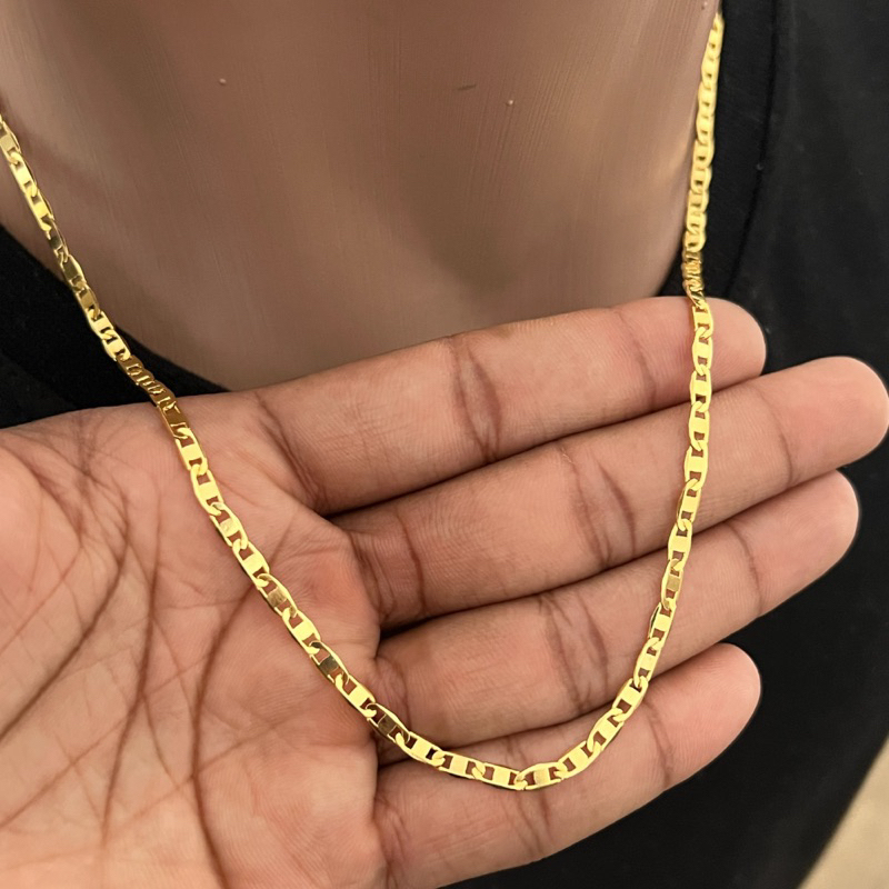 Corrente Correntinha Masculina Piastrini Banhada A Ouro 18k Cordão Fino 2mm 60cm/70cm/80Cm ...