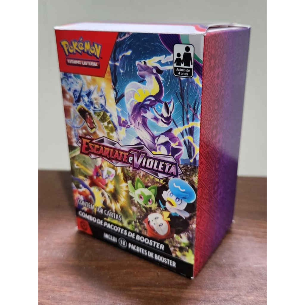 Mini Display Booster Pokemon Escarlate Violeta (18 Boosters) | Shopee ...