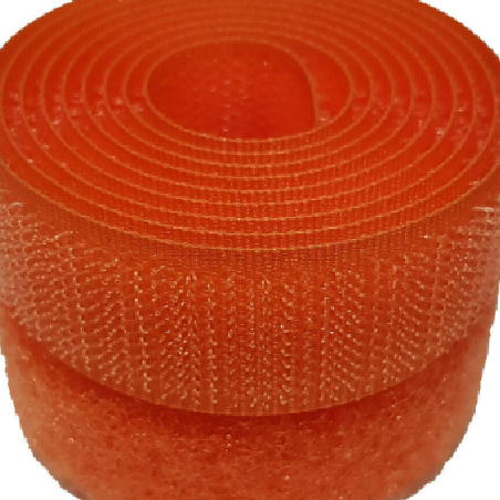 Velcro Fecho De Contato Para COSTURA 50mm 1 Metro Macho + Femea LARANJA ...