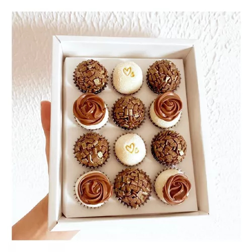 Caixa 12 Docinhos - 14x18cm (Base) x06cm (Altura) - 10 Unidade | Shopee ...