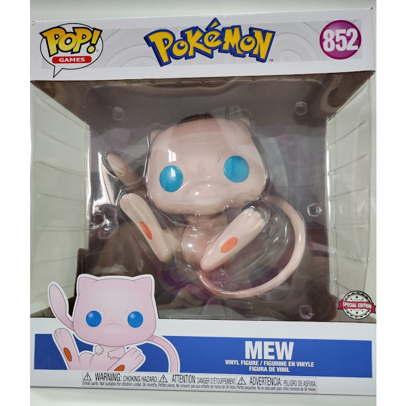 Funko Pop Pokemon Mew 852 (SUPER SIZED 10") | Shopee Brasil