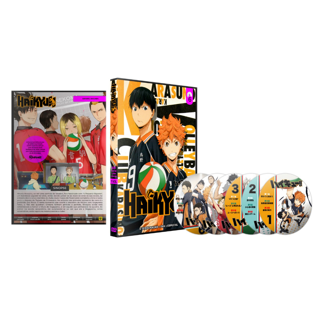 Dvd Haikyuu!! Série Completa + Ova + Especial | Shopee Brasil