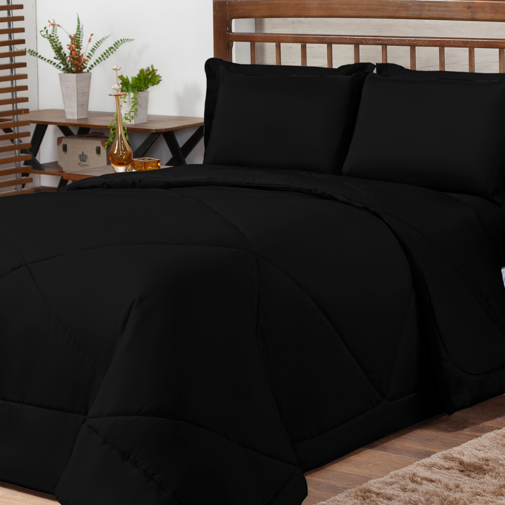 Edredon Queen C/ Fronha Frio Margarida Dupla Face Barato | Shopee Brasil