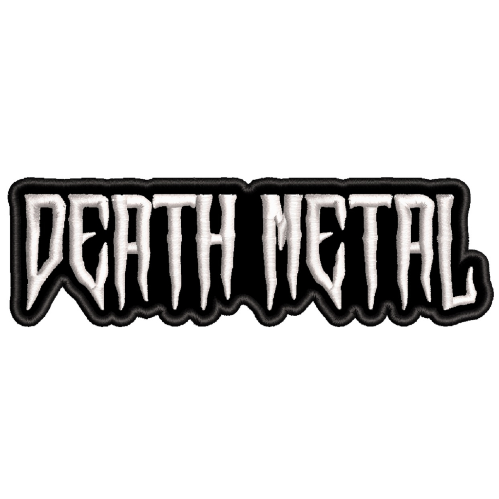 Patch Bordado Death Metal Logo (rock, Metal, Death). | Shopee Brasil